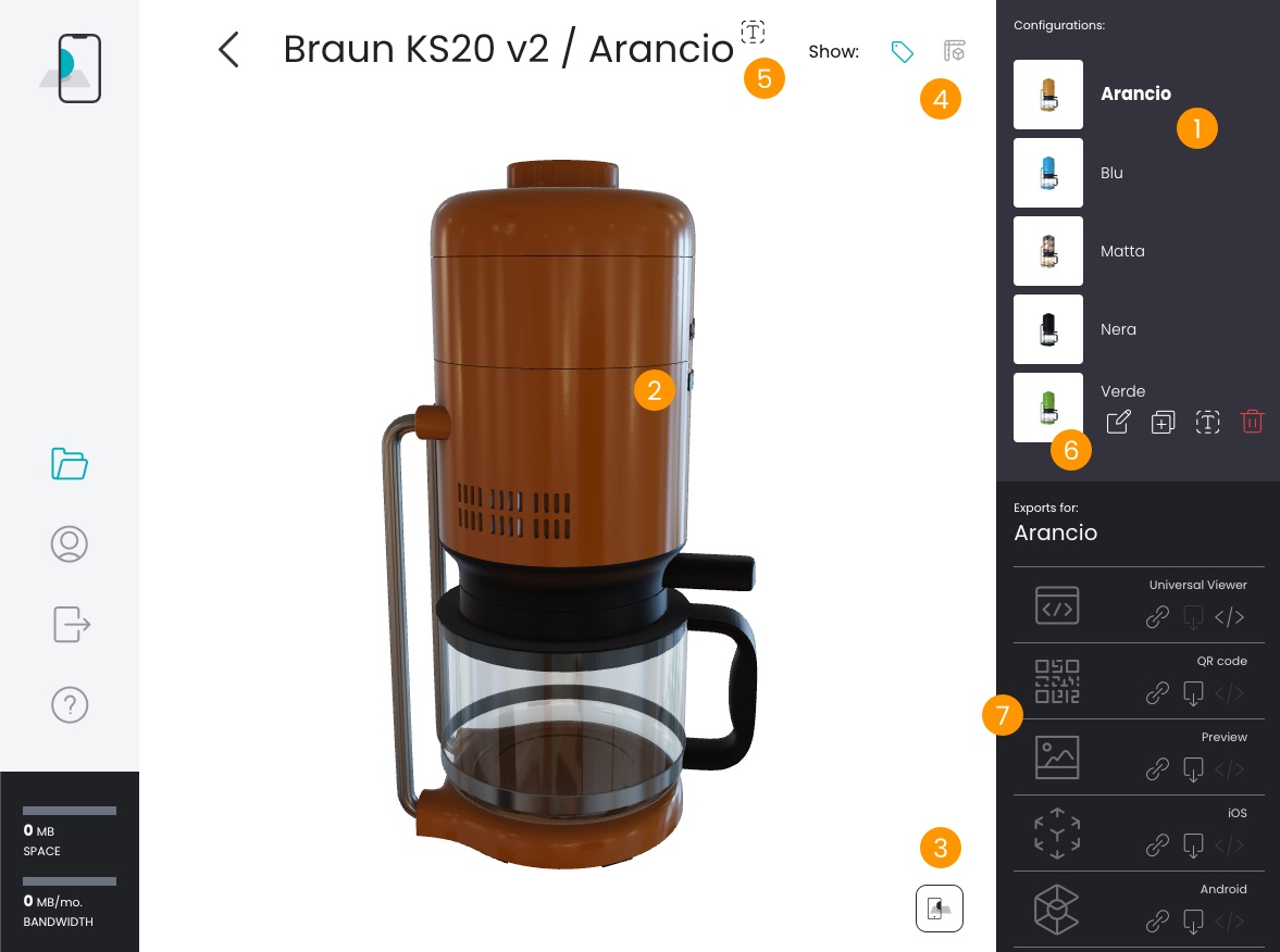 Configurations Learn MyARStudio