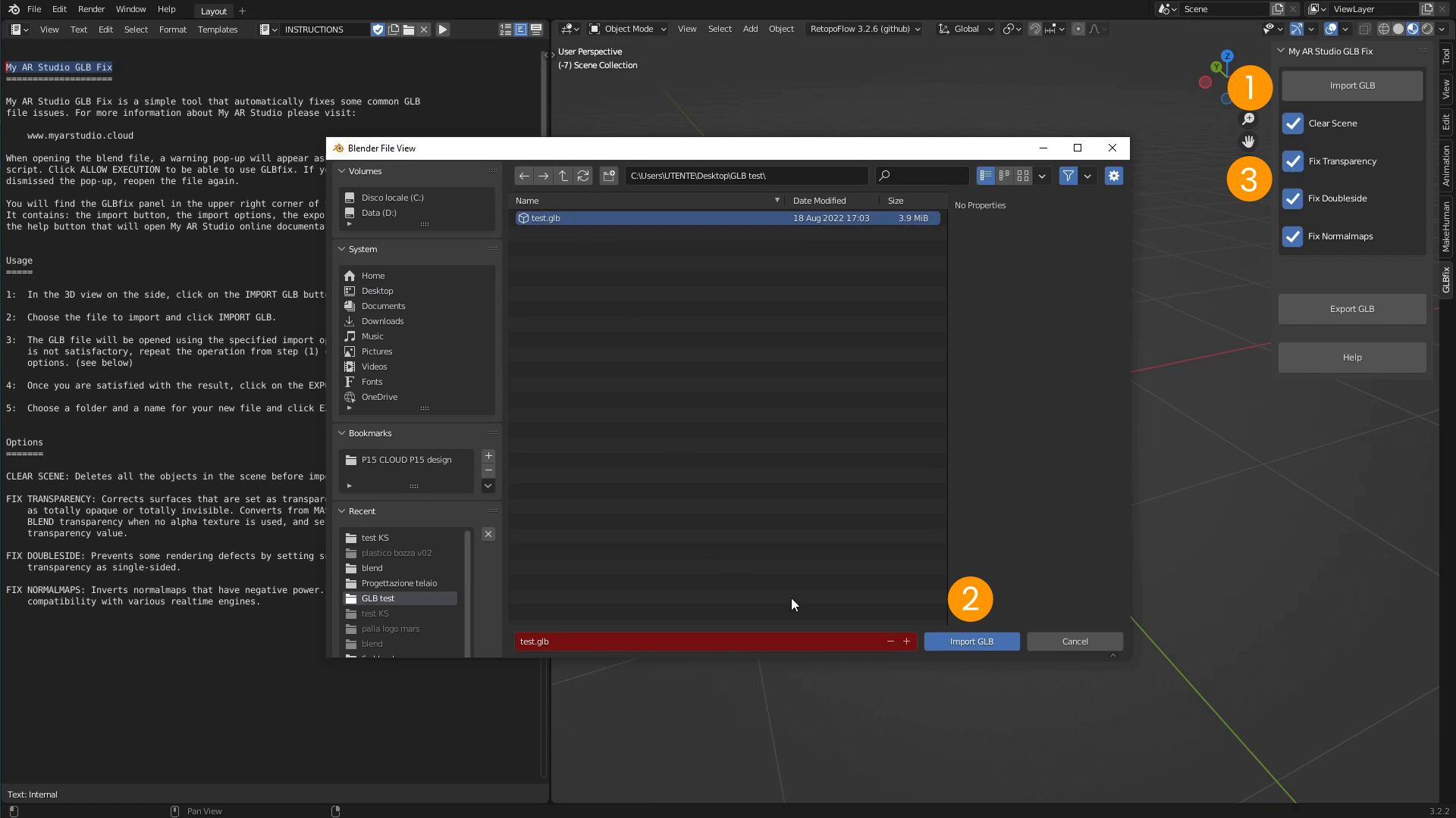 GLB Fix Learn MyARStudio