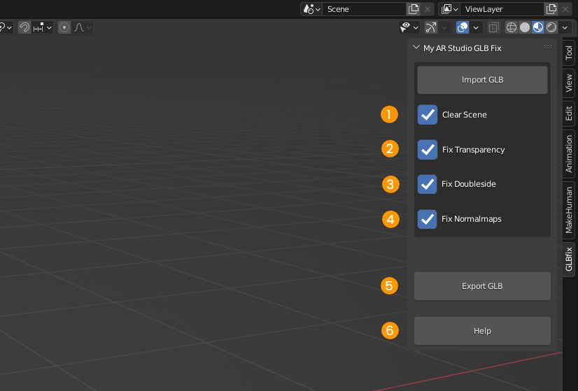 GLB Fix Learn MyARStudio