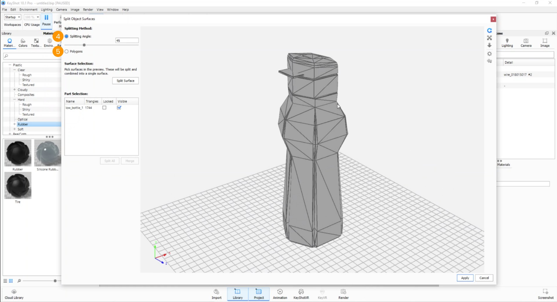 Split object surfaces Learn MyARStudio