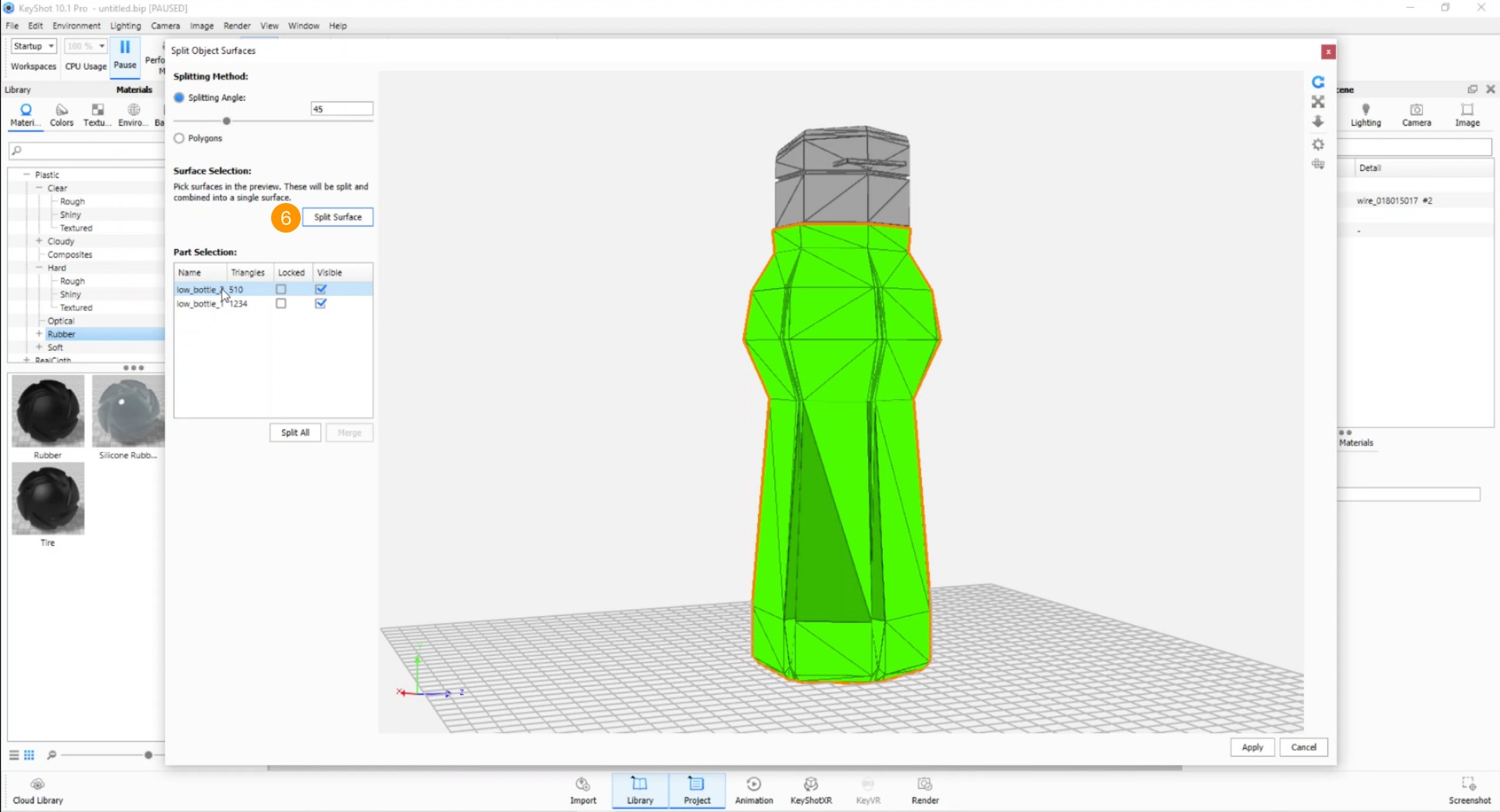 Split object surfaces Learn MyARStudio