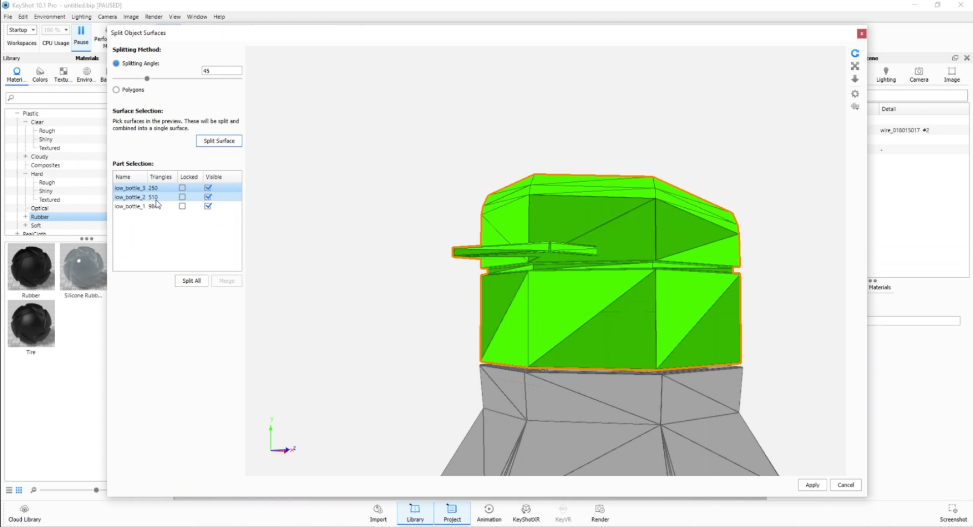 Split object surfaces Learn MyARStudio