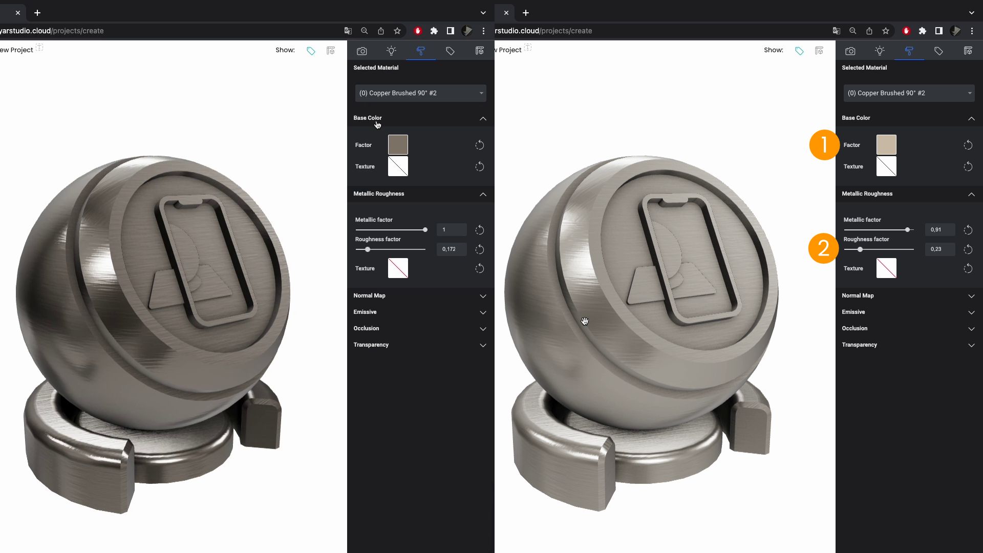 Keyshot Materials in AR Learn MyARStudio