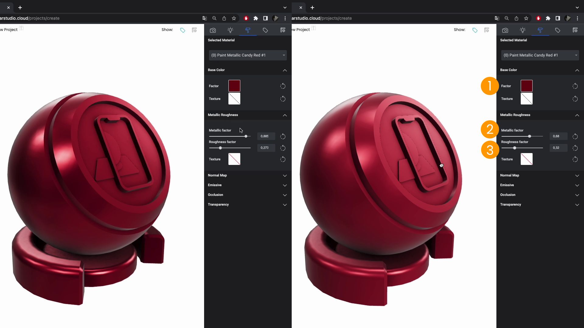 Keyshot Materials in AR Learn MyARStudio