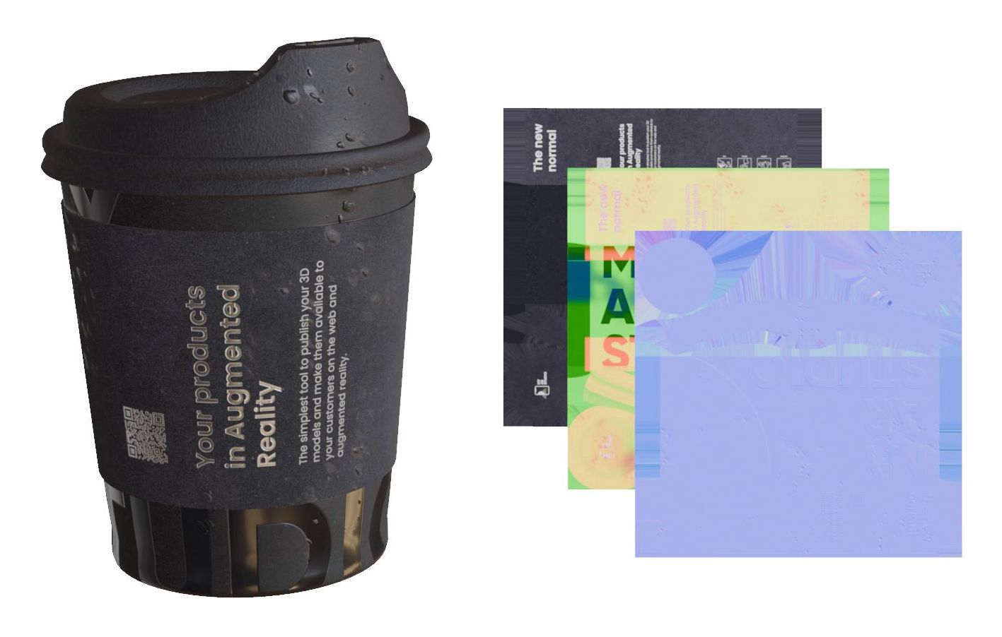 Maps of a 3D Model - PBR Materials Learn MyARStudio