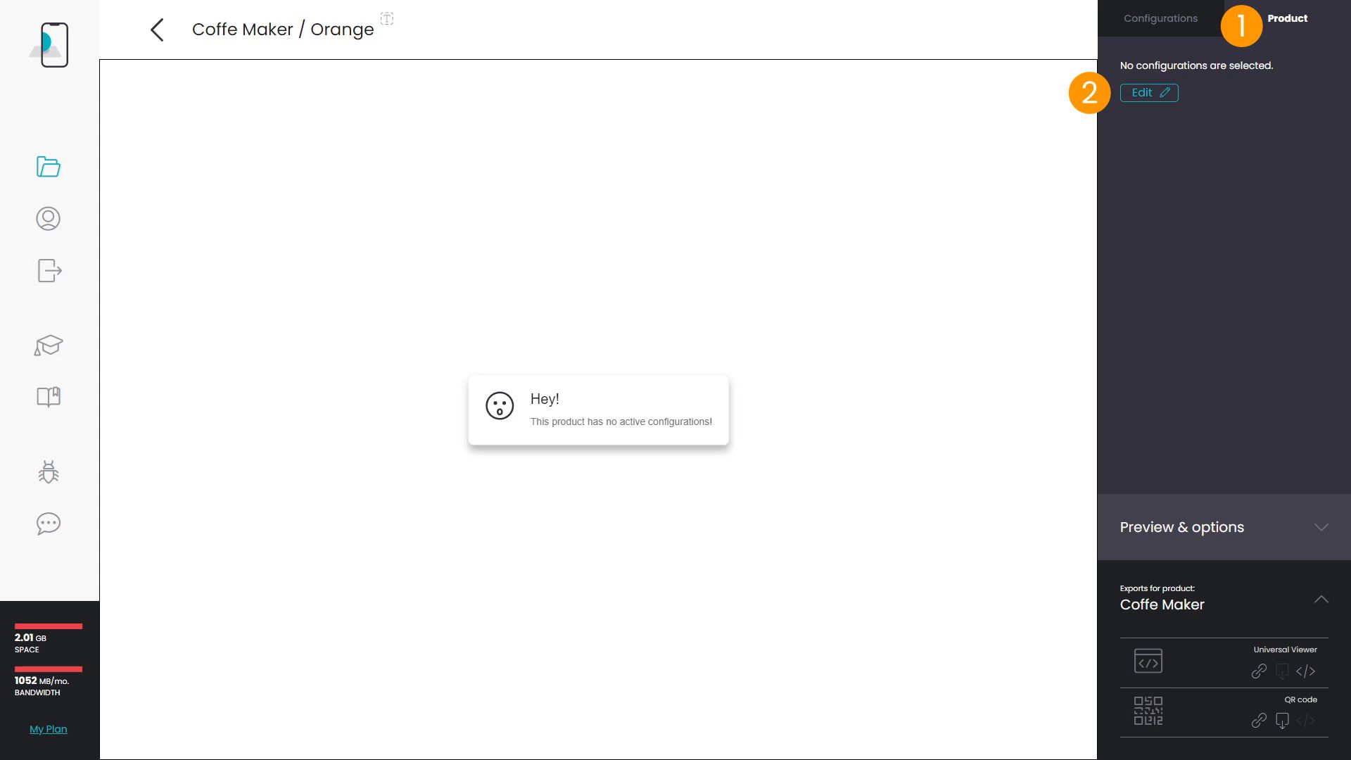 Product selector Learn MyARStudio
