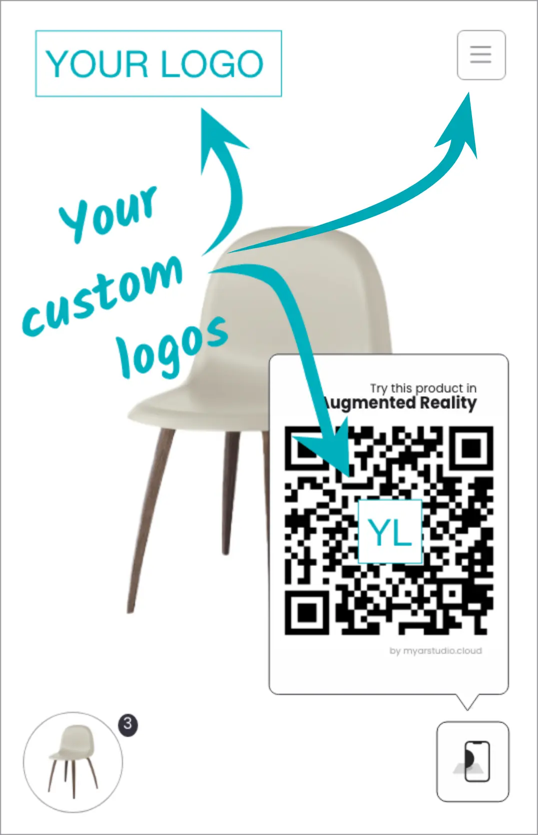 Custom Logo Learn MyARStudio