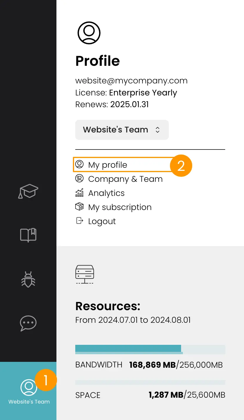 My Profile Learn MyARStudio
